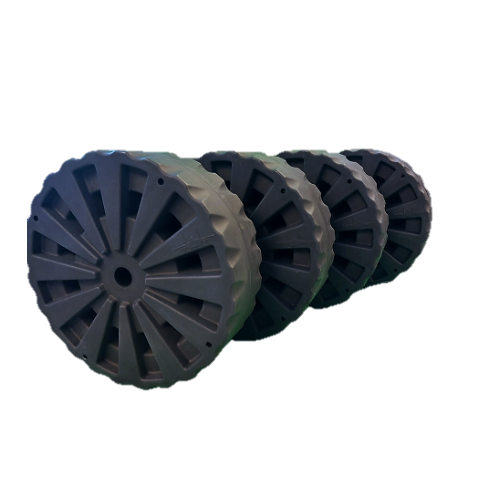 Kit of 4 wheels 24'' for dock - 1500 lbs - Eagle Wheels - Heavy Duty ...