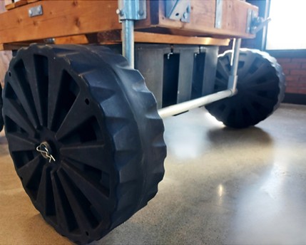 Eagle Wheels Heavy Duty ''All-In'' Dock Wheels Kit - for axle ...