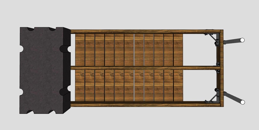 Heavy Duty dock kit 4'x10' Semi Floating - Dock Industries Heavy Duty dock kit 4'x10' Semi Floating - Dock Industries