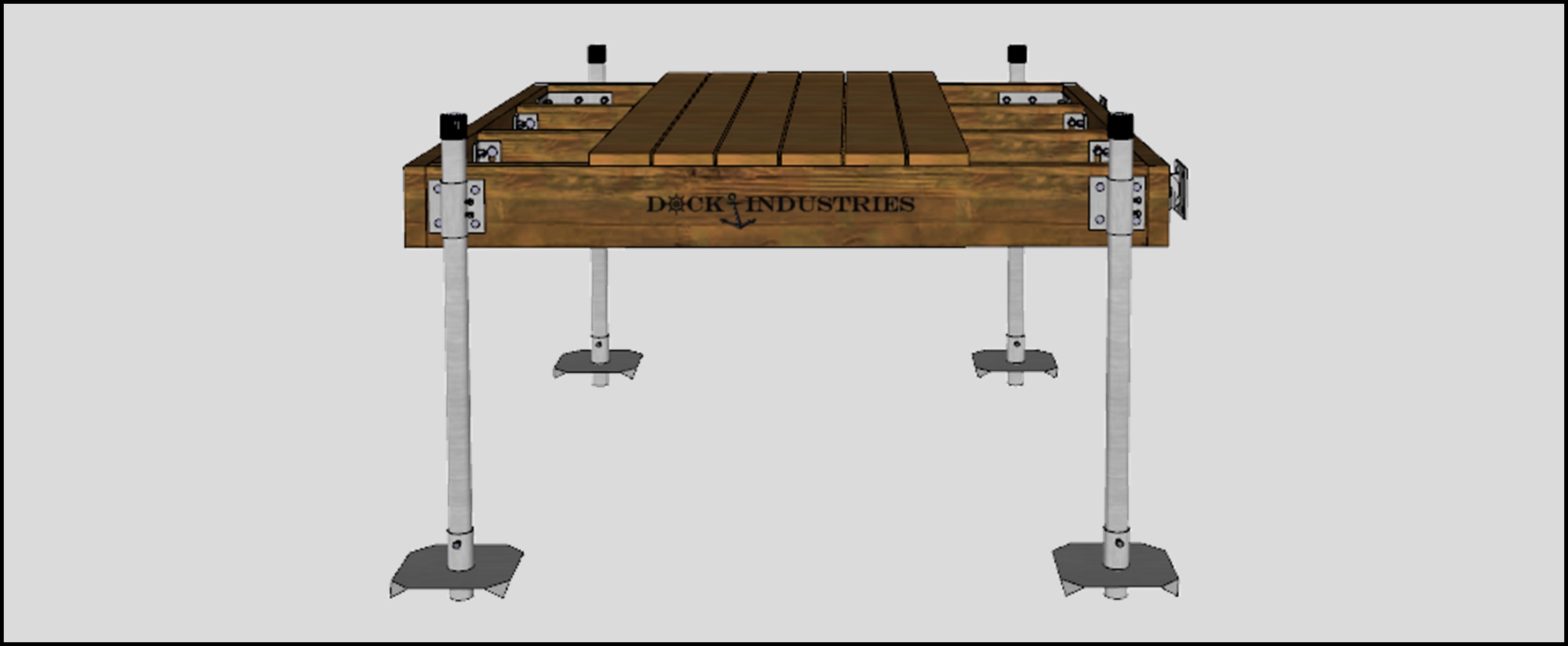 6' Heavy Duty fixed dock kit - Dock Industries